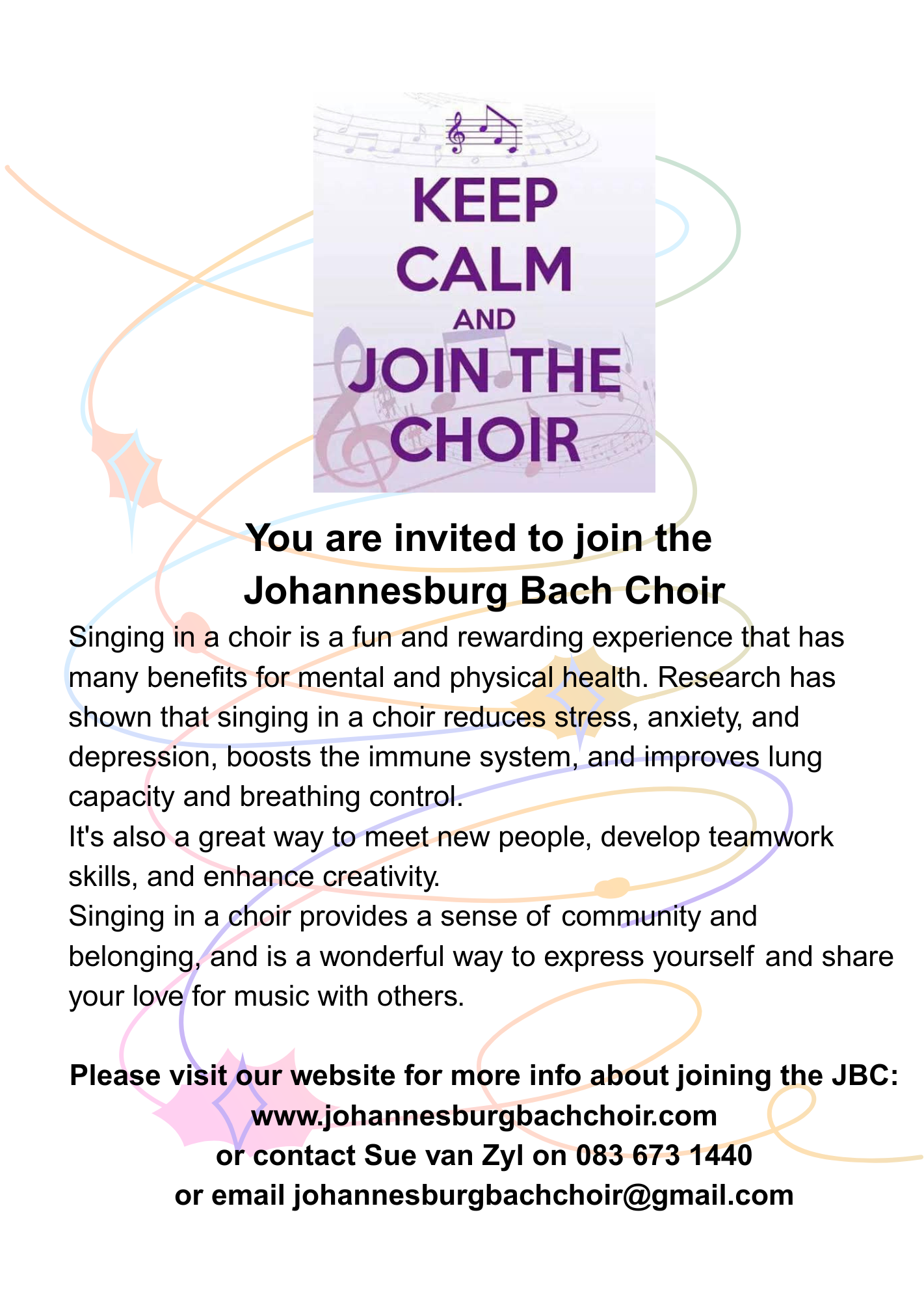 The Johannesburg Bach Choir | A leading South Africa amateur choir ...